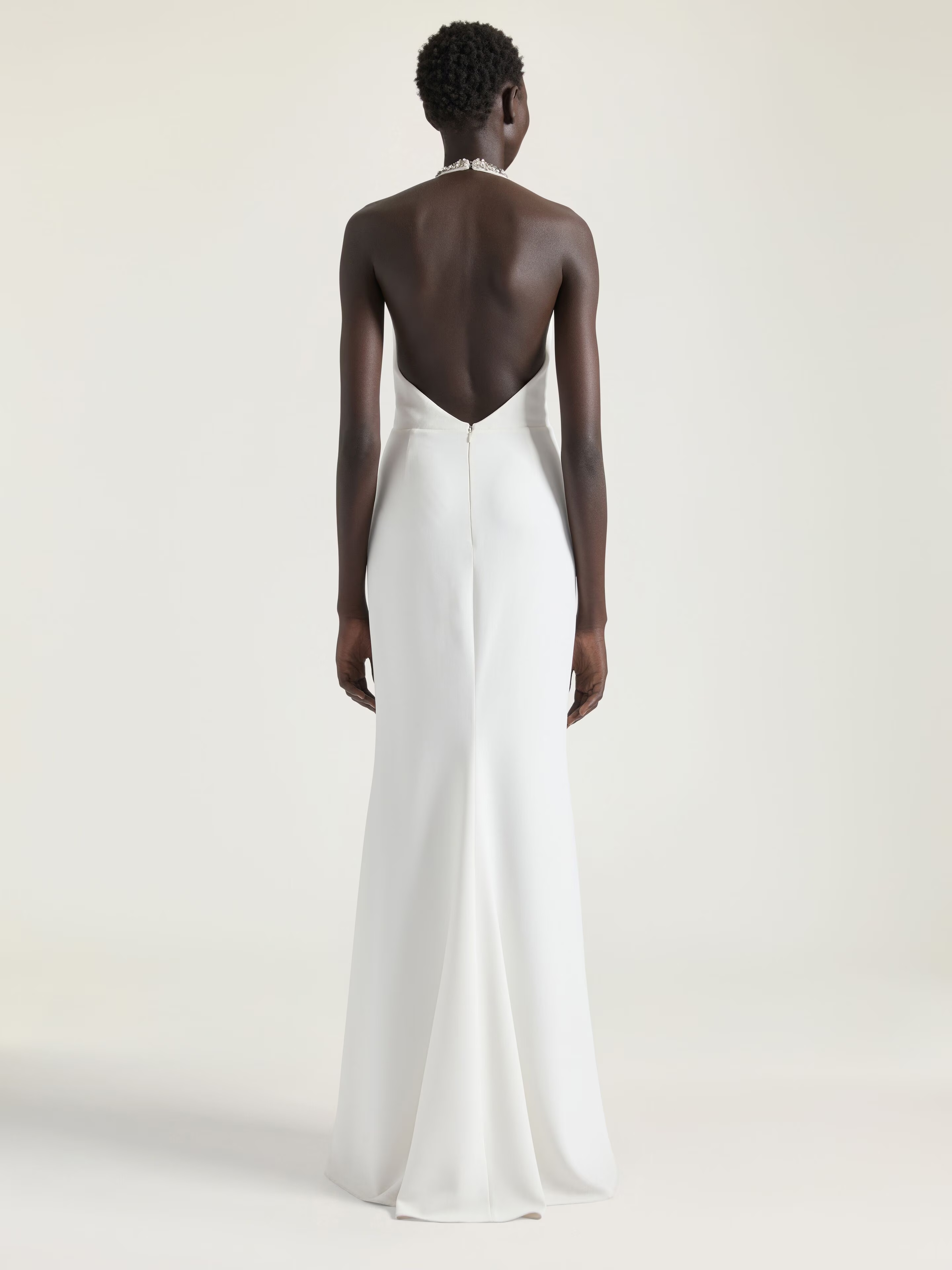Halter Neck Evening Dress With Crystals - GIVENCHY